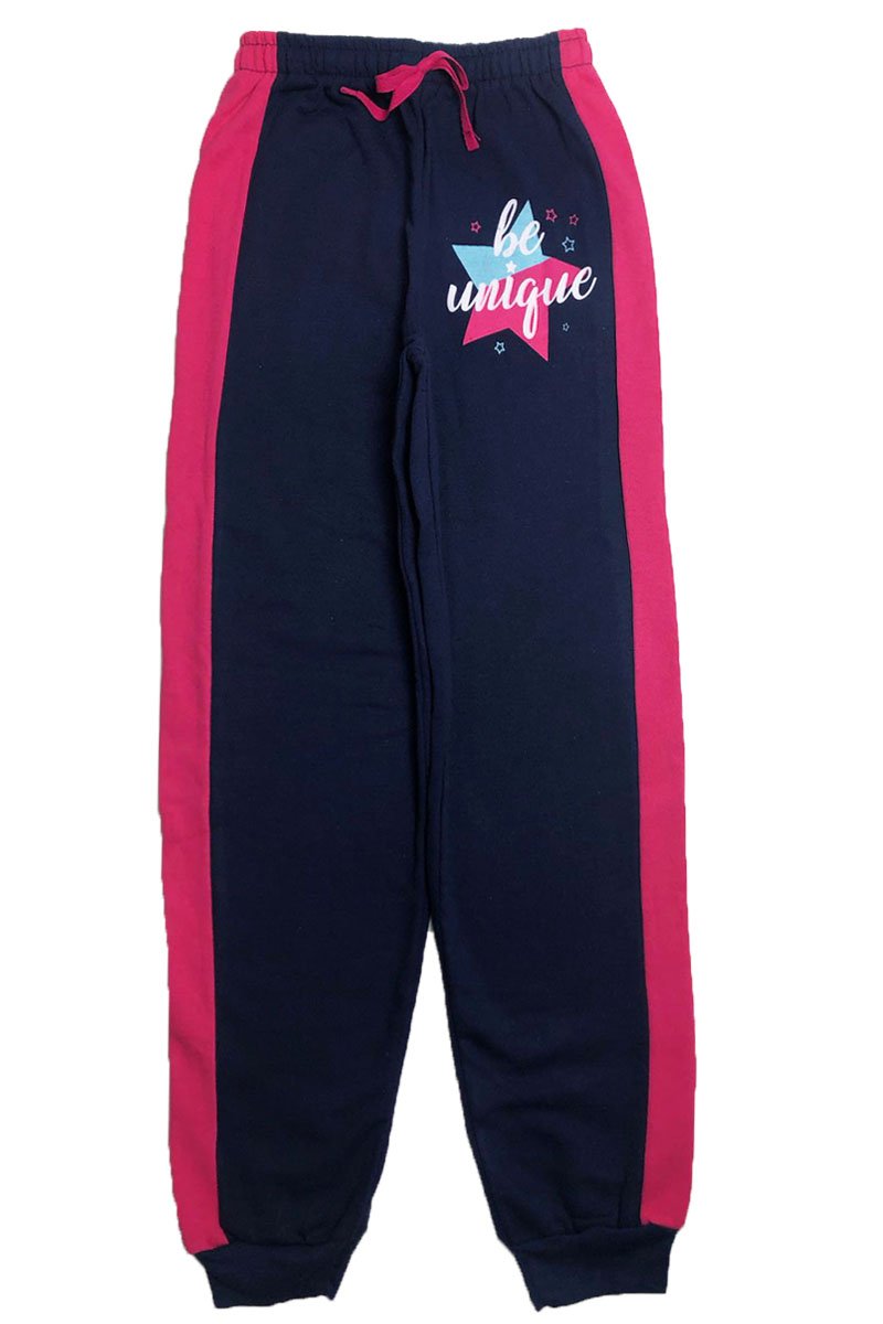 Calça Em Moletom Unique Menina - Nttn Marinho